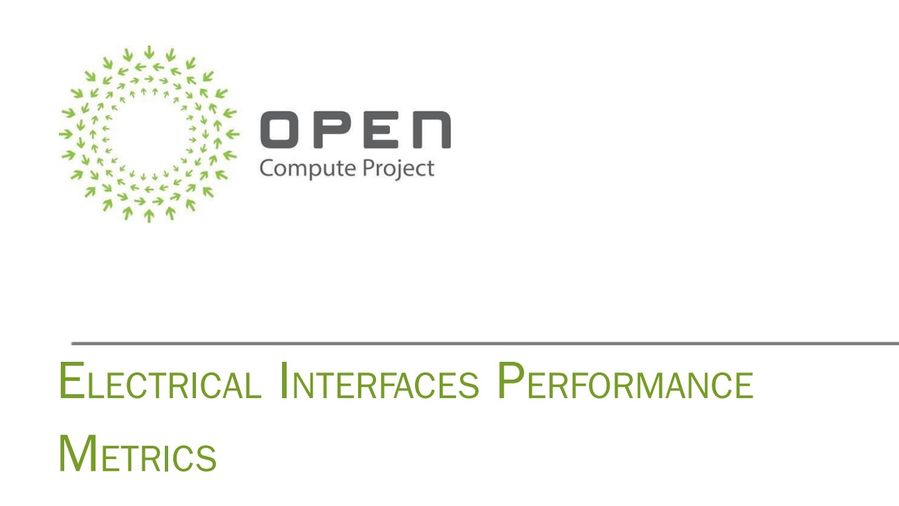 Kandou contributes to new Electrical Interfaces and Metrics OCP white ...